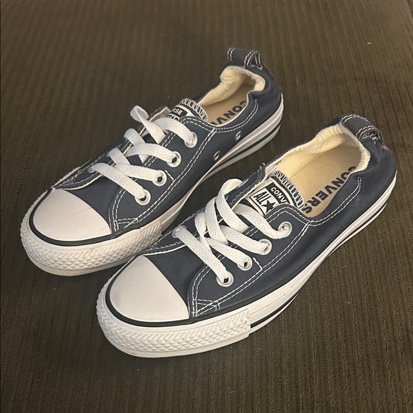 Converse | Shoes | Converse Navy Blue Sneakers With White Accents ...